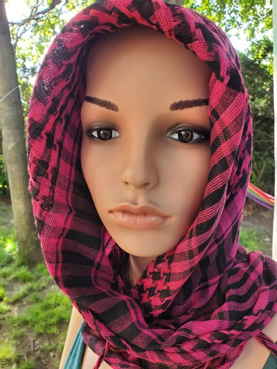 Keffiyeh Palestinian Style Head Wrap Military Scarf Shemagh - Etsy