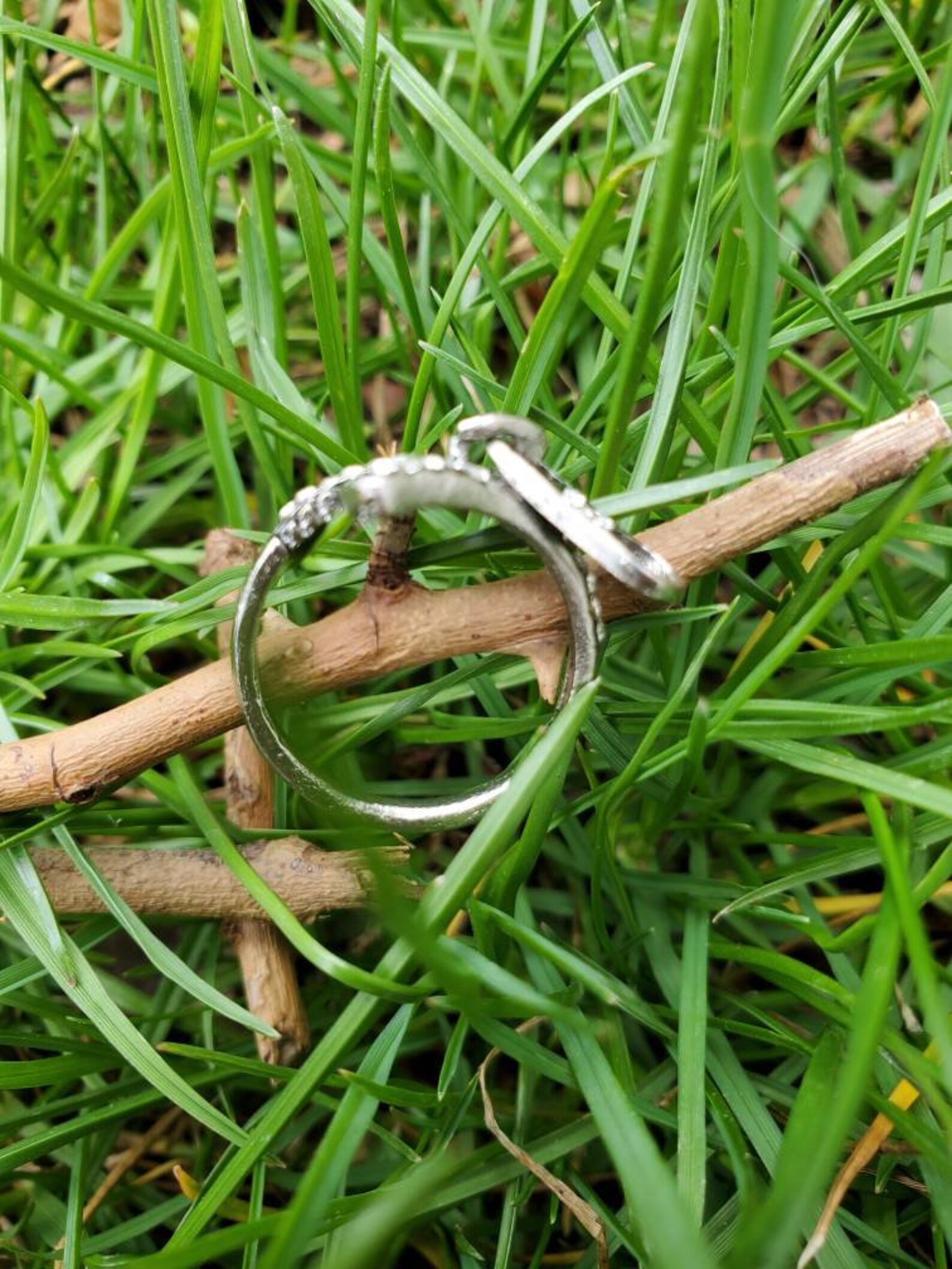 Cute Unique Rhinestone Zipper Ring Size Women 6.5 - Etsy