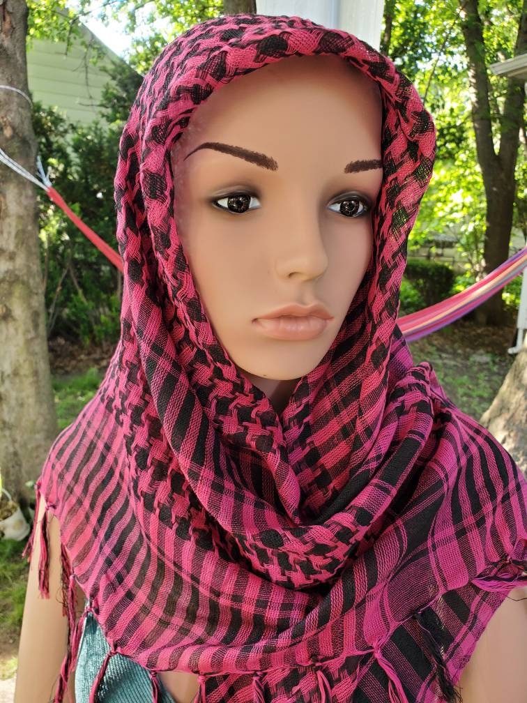 Keffiyeh Palestinian Style Head Wrap Military Scarf Shemagh Desert ...