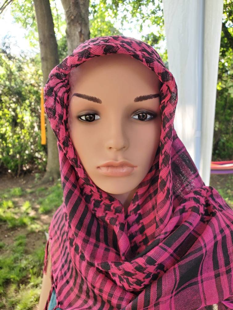 Keffiyeh Palestinian Style Head Wrap Military Scarf Shemagh Desert ...