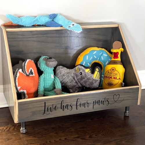 Dog Toy Crate Pet Toy Storage Cat Toy Box Custom Toybox - Etsy