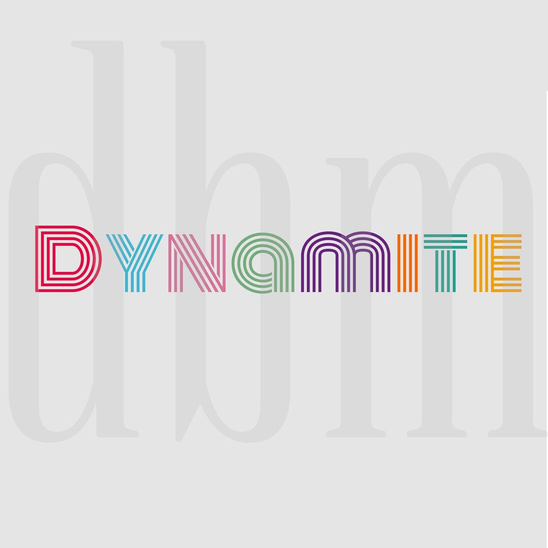 BTS Dynamite Logo SVG Printable Design to Make Stickers/shirts - Etsy ...