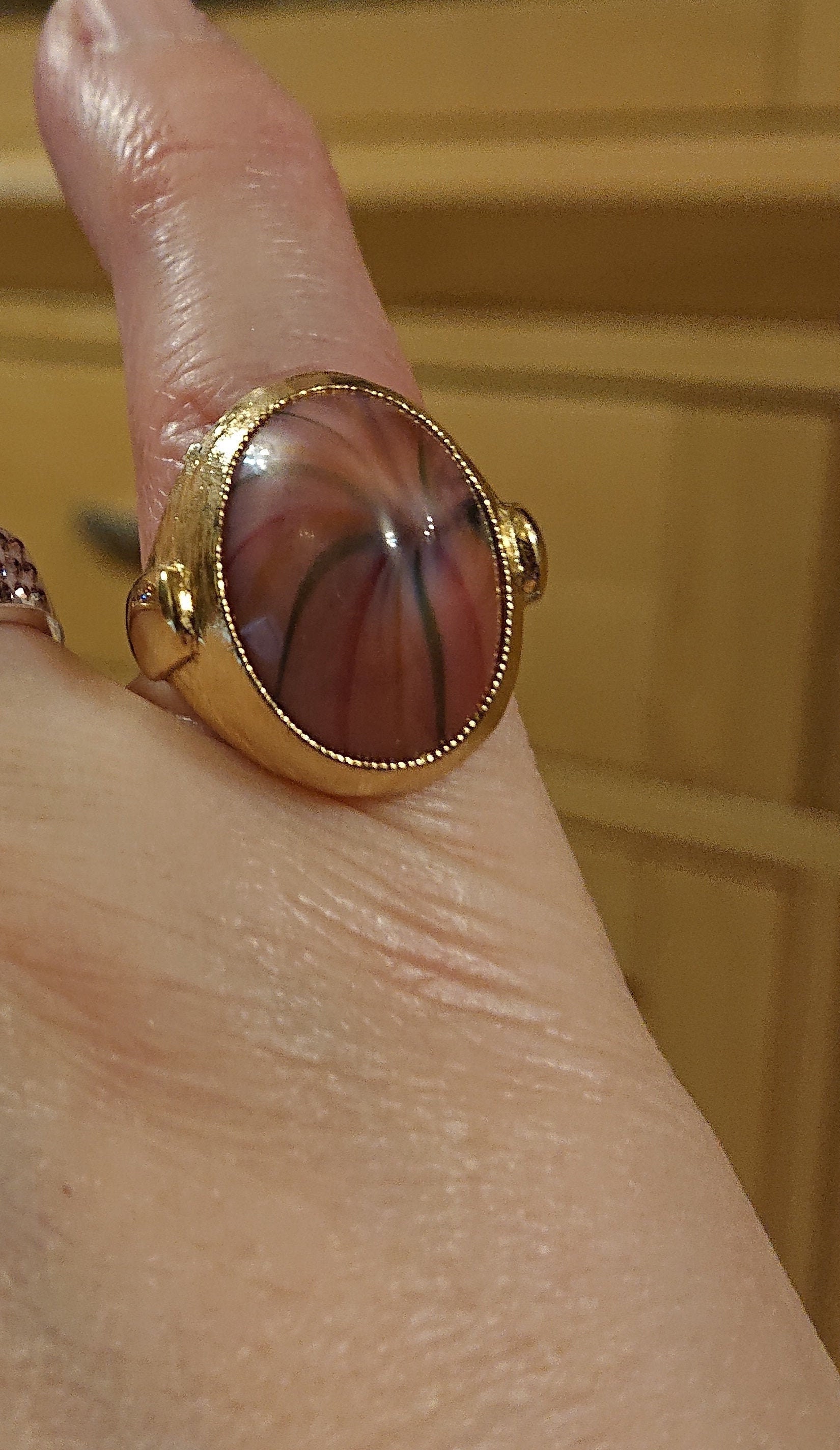 Vintage Signed Sarah Coventry Ring 70s - Etsy