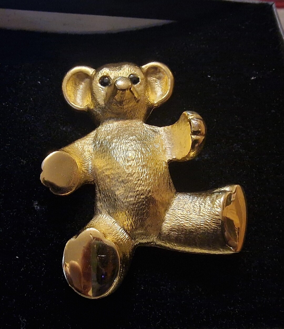 Sphinx Gold Tone Teddy Bear Brooch - Etsy