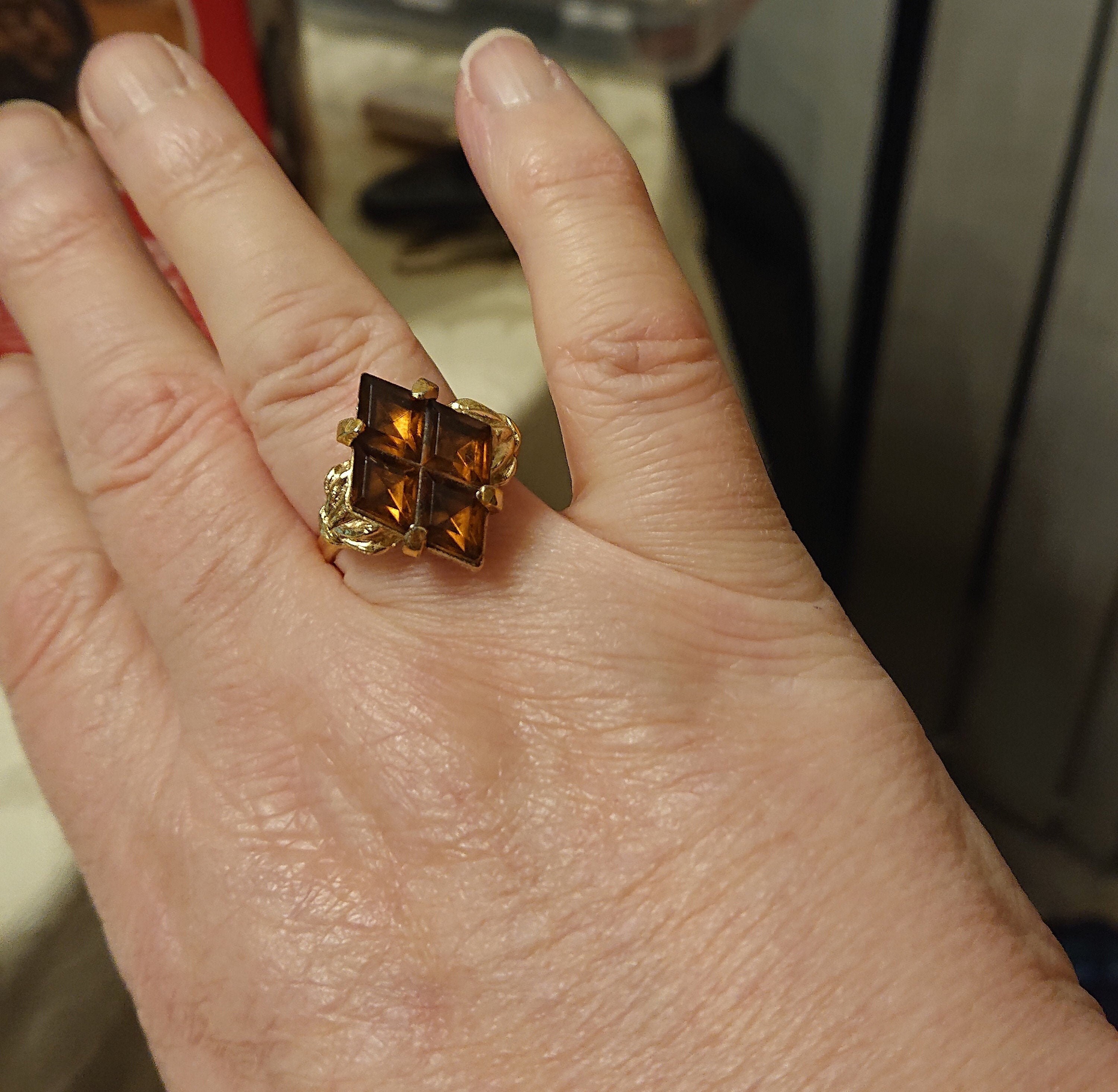 Vintage 70s Signed Sarah Coventry Ring - Etsy UK