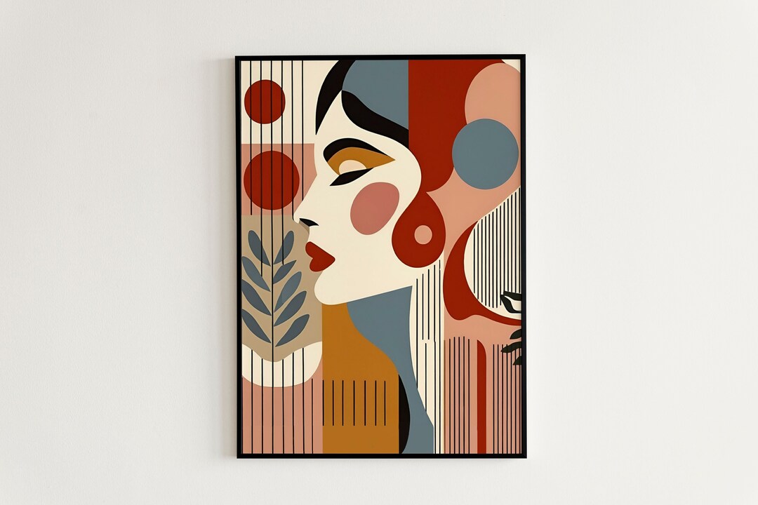 Prism Profile Original Bohemian Design Modern Art Abstract Mid 20th ...