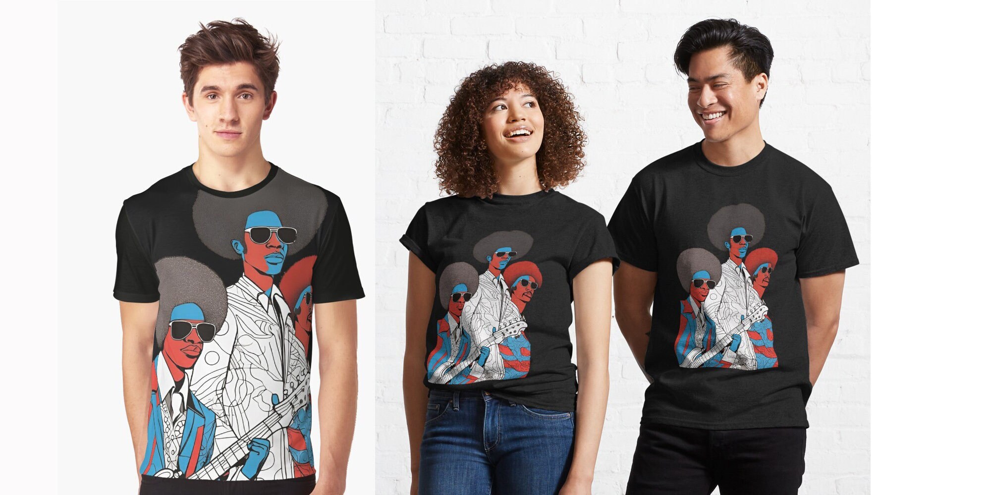 Funky up Band, T-shirt Design, Poster, Graffiti Poster, Street Pop Art ...