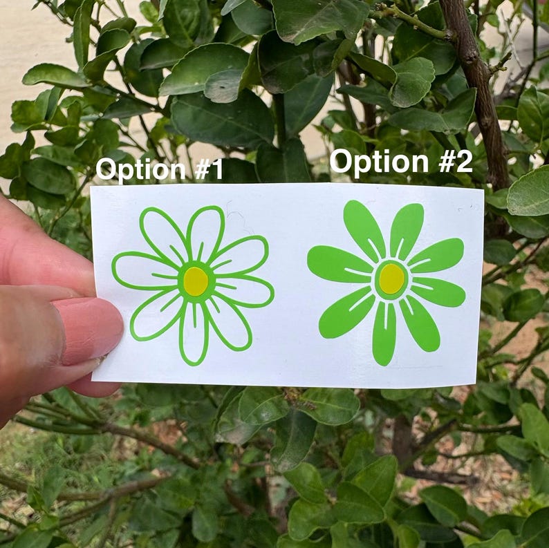 Groovy Daisy Flower Decals, Retro Boho Vinyl Stickers, Tumbler Art - Etsy