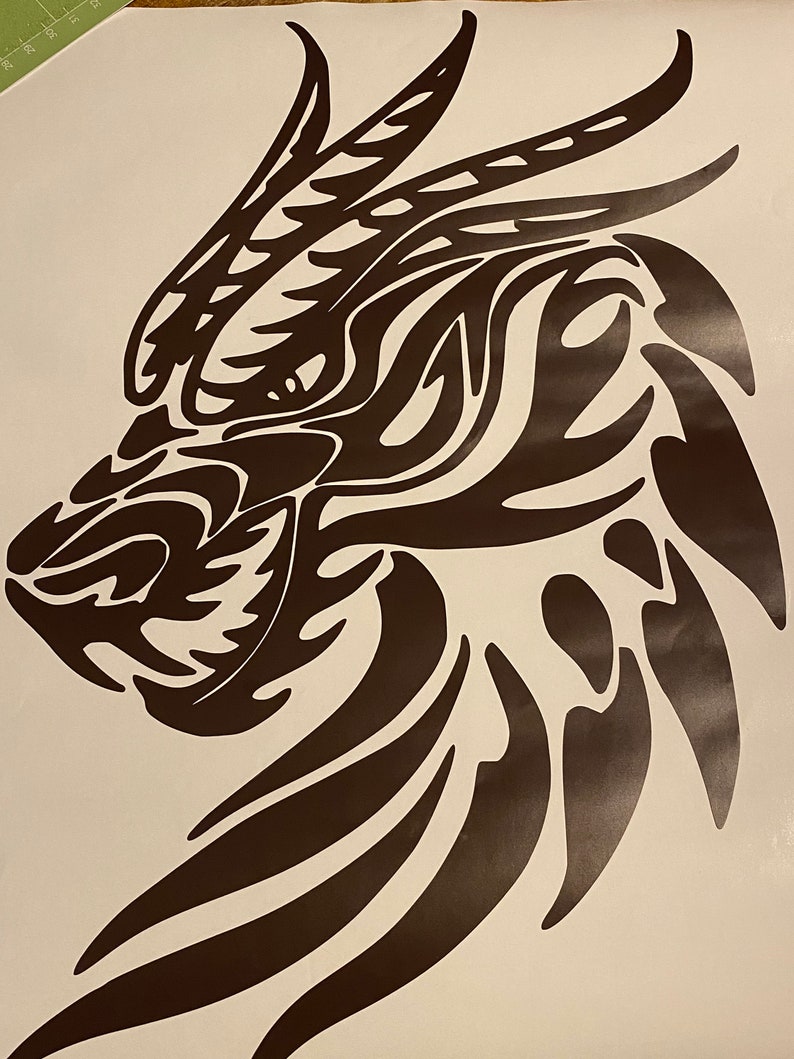 Dragon Vinyl Car Decal Dragon Head Decal Angry Dragon | Etsy