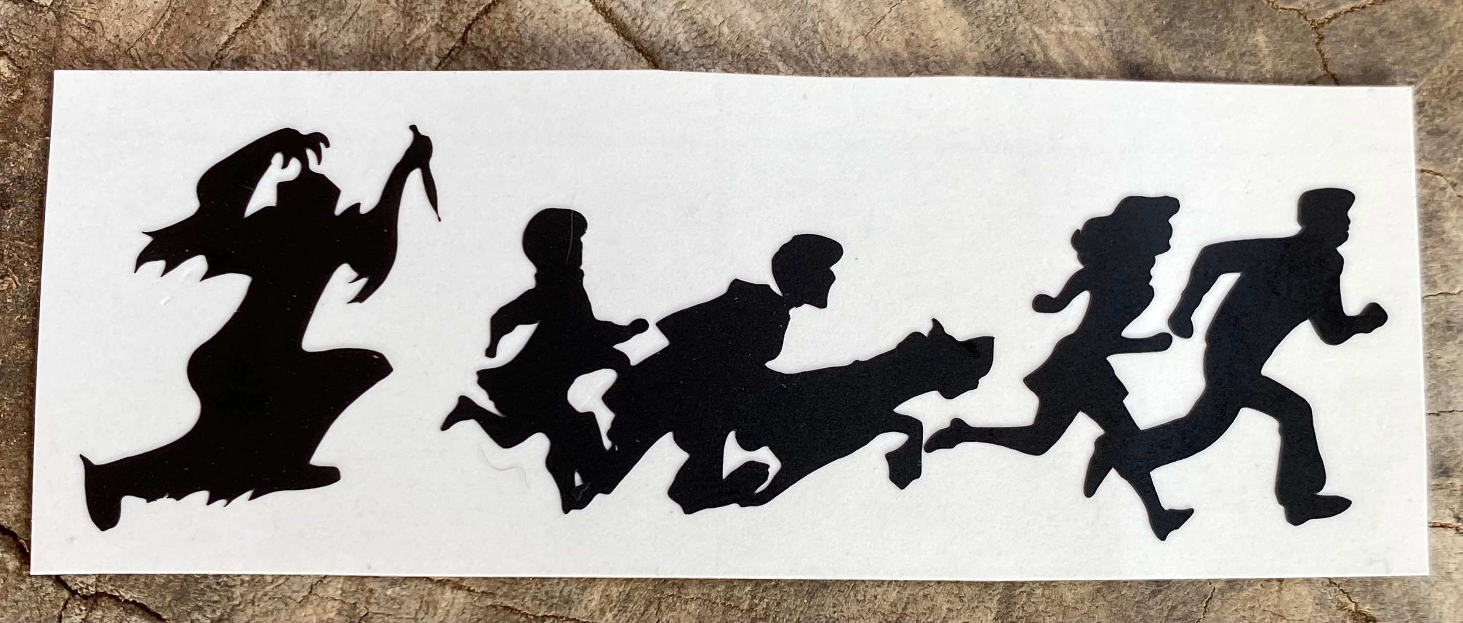 Scooby Doo and the Gang Running Silhouette Car Decal the Gang - Etsy