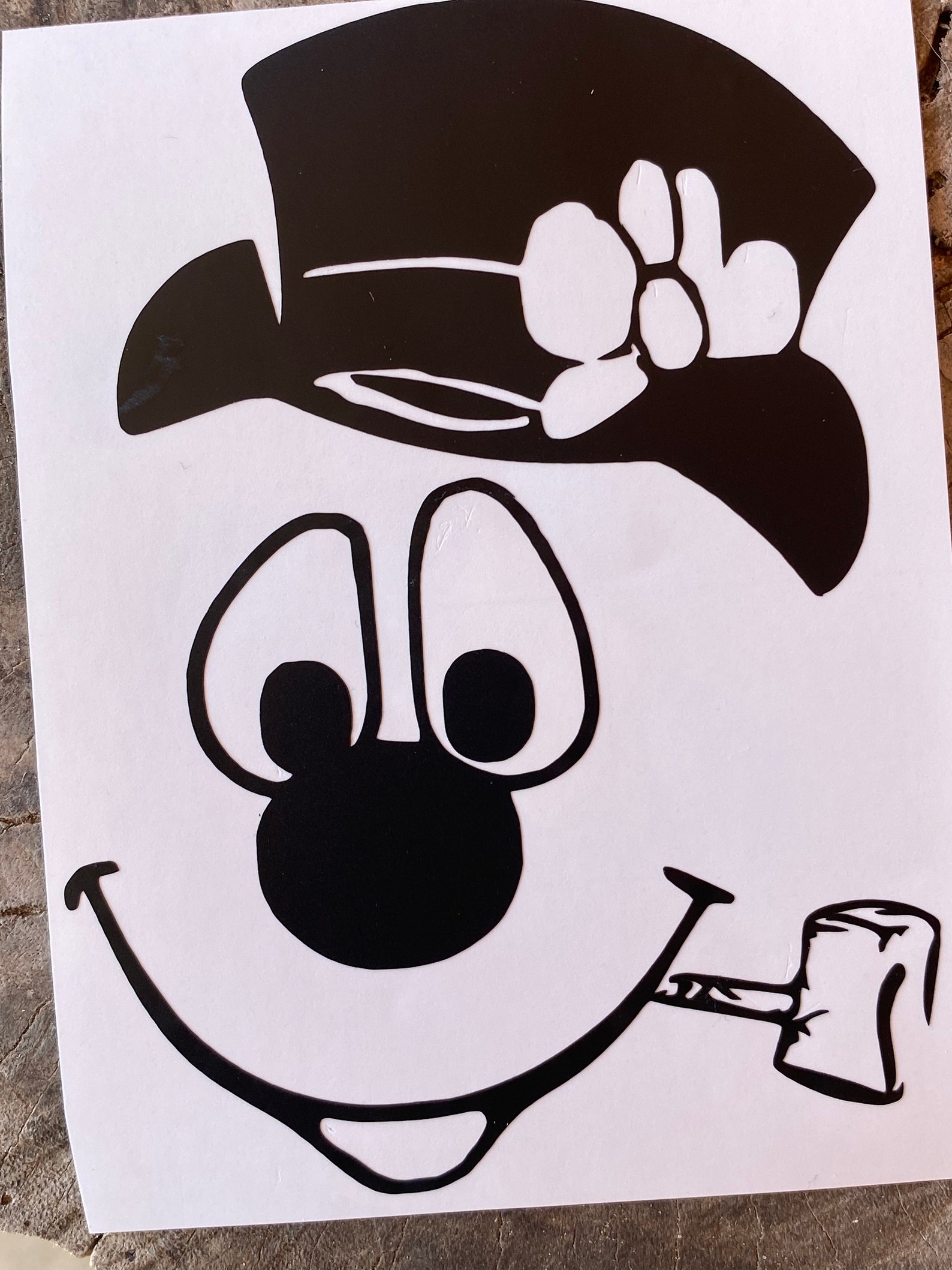 Christmas Decal Frosty the Snowman Vinyl Decal Smiling - Etsy