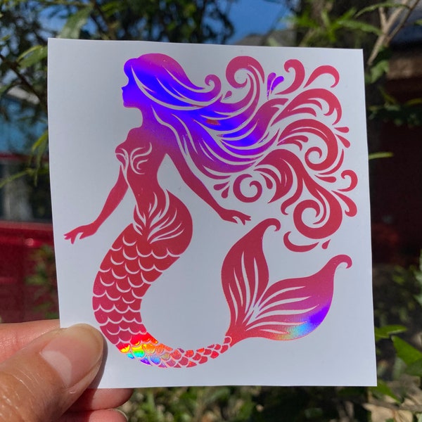 Mermaid Car Sticker - Etsy