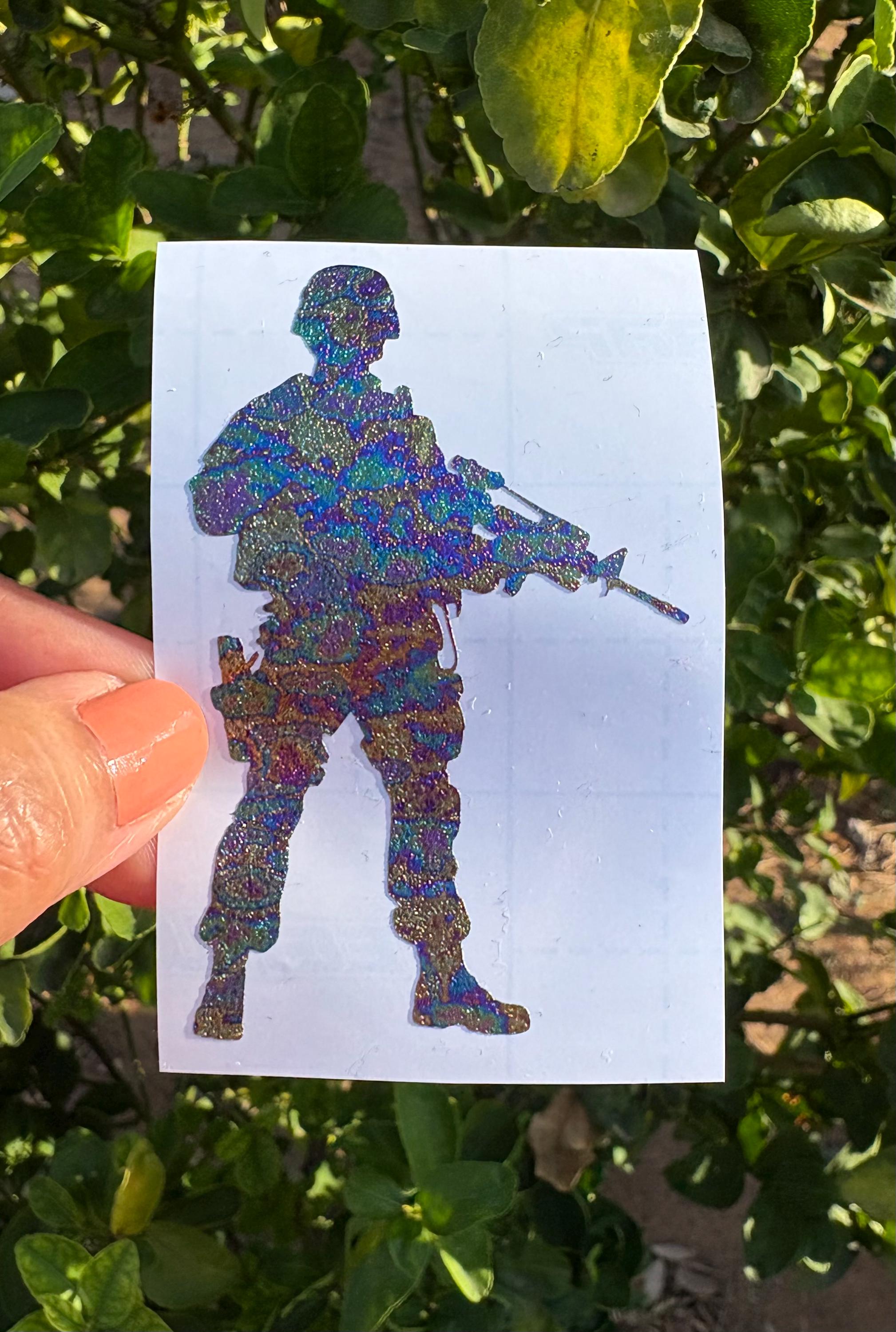 Army Soldiers Car/truck Vinyl Decal, Military, Patriot, Armed Forces ...