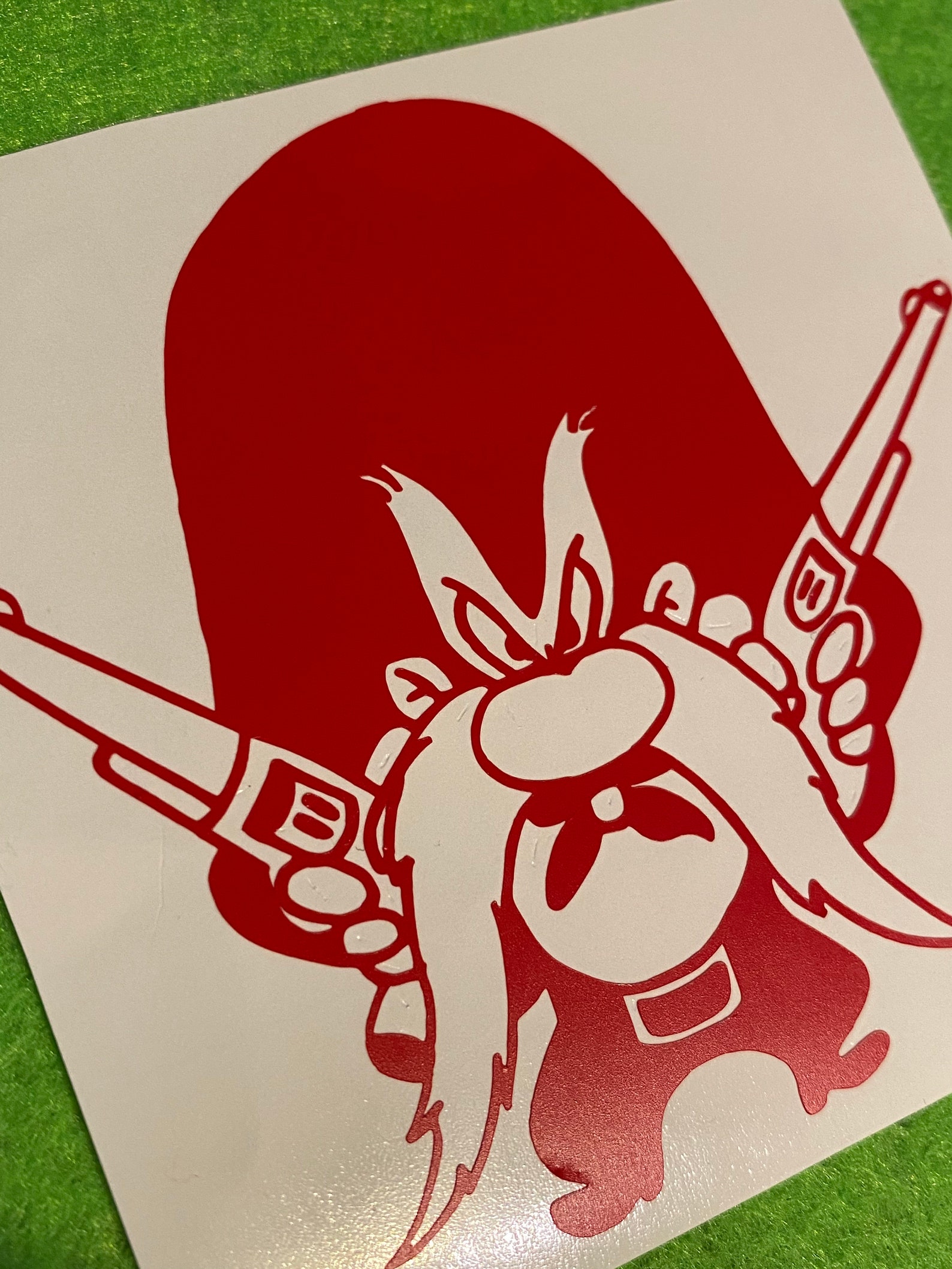 Yosemite Sam Decal Looney Toons Calcomanía Dibujos Animados Etsy