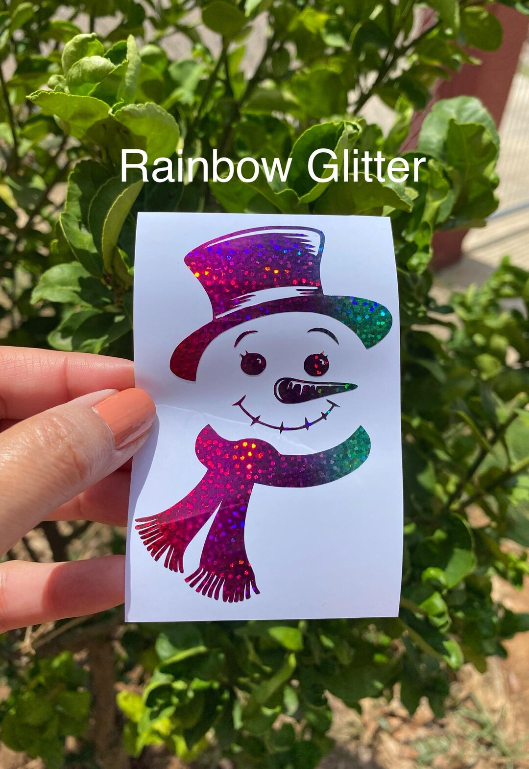 Frosty the Snowman Vinyl Decal, Christmas Holiday Decor, Ornament, - Etsy