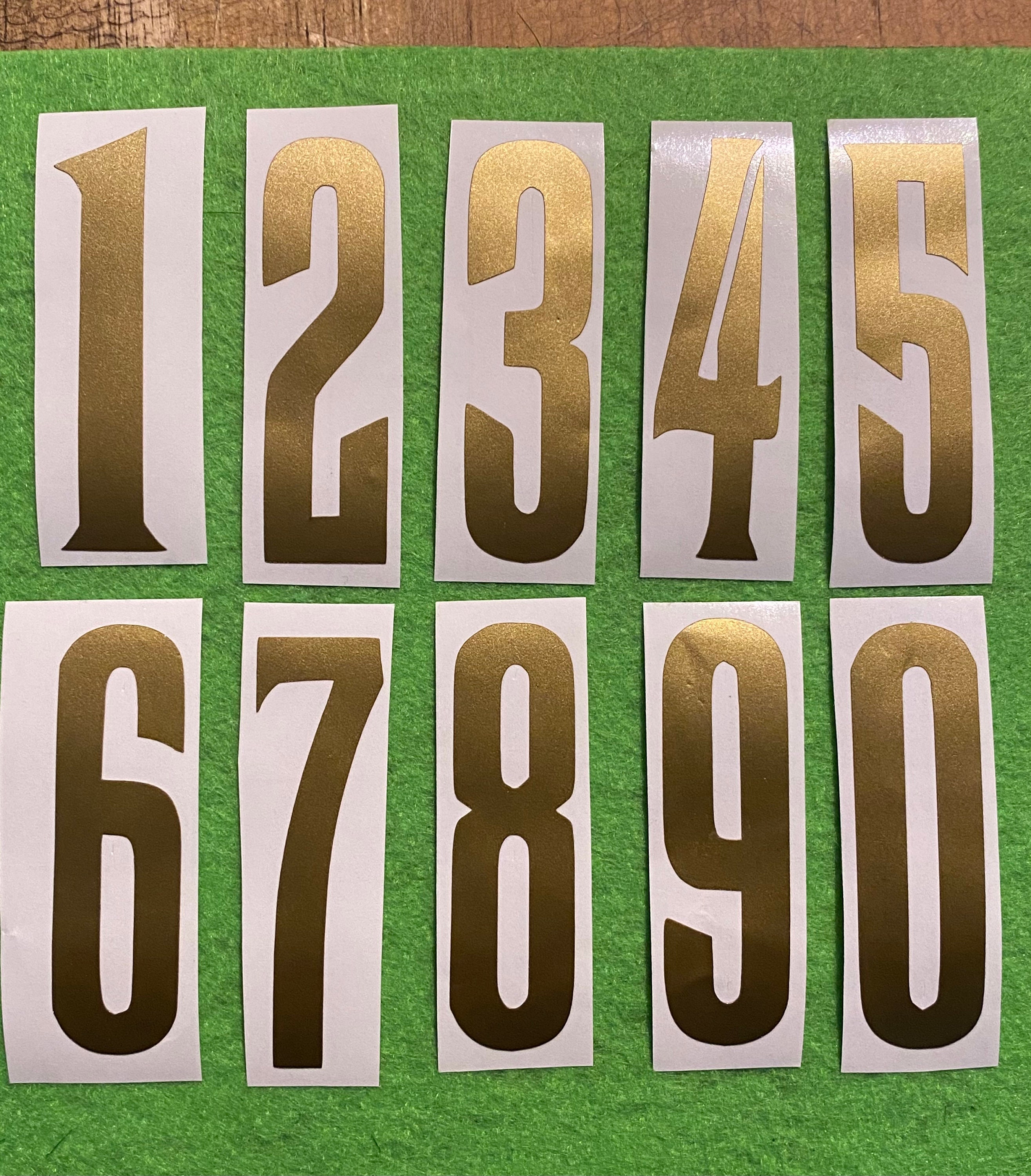 Permanent Vinyl Mailbox Numbers Decal Address Personalized - Etsy