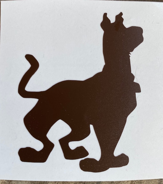 Scooby Doo Silhouette Scooby Walking the Mystery Machine - Etsy