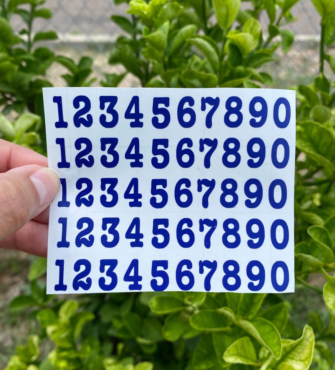 Number Decals Set of 50 Numbers 0-9 , Vinyl Sticker Numbers, Classroom ...