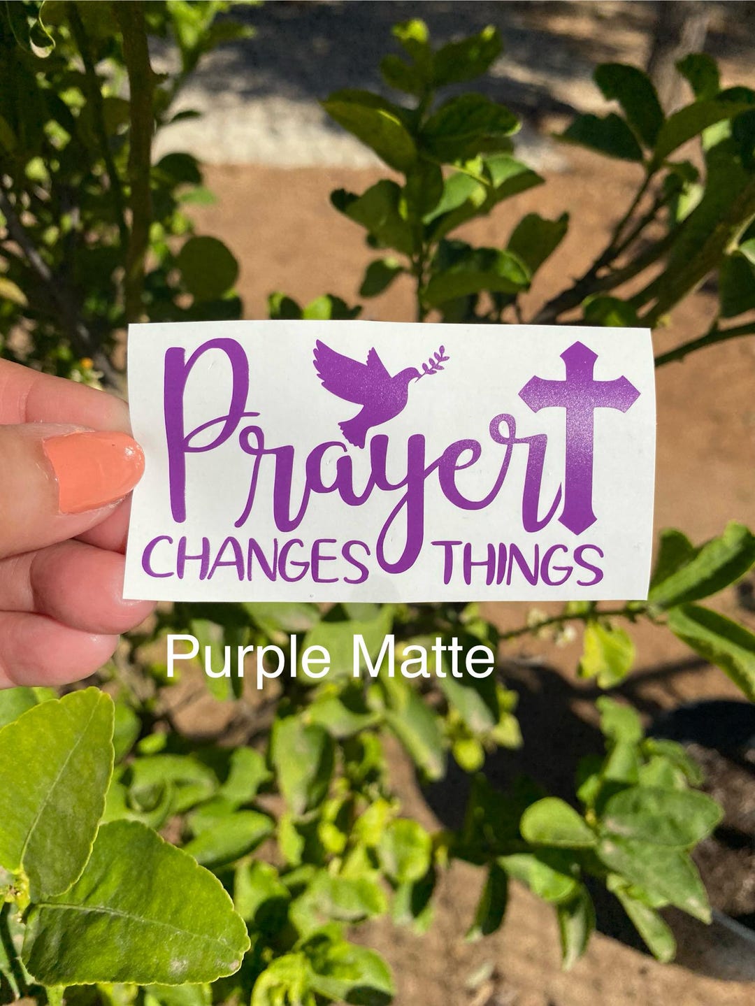 Prayer Changes Things Religious Decal Sticker, Scripture Inspirational ...