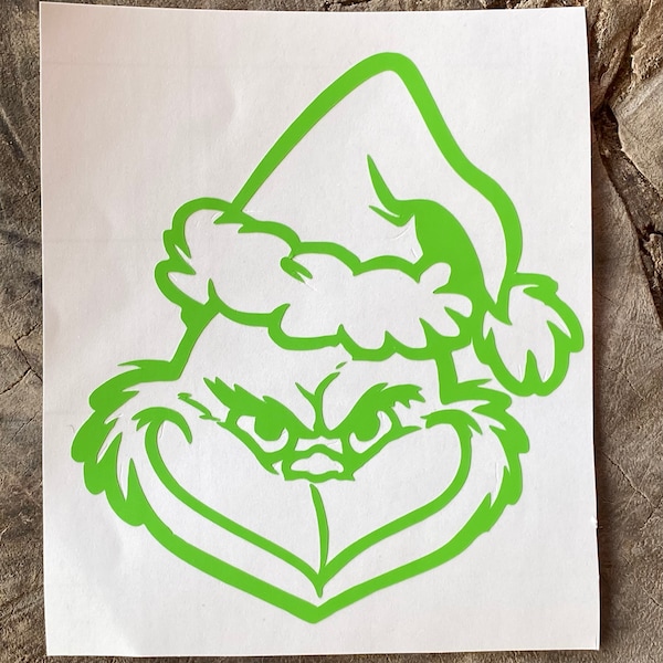 Grinch Window Decal - Etsy