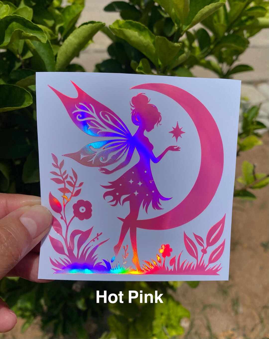Celestial Fairy Holographic Car Decal, Stars and Moon Decal, Magical ...