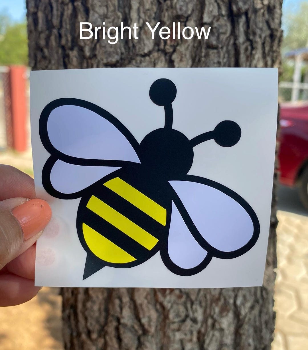 Bee Vinyl Car Decal, Bumblebee Decal, Bee Sticker, Cute Bee, Cute ...