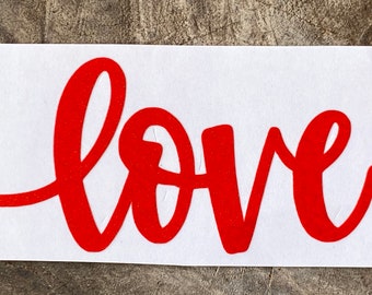 Love Vinyl Decal | Etsy