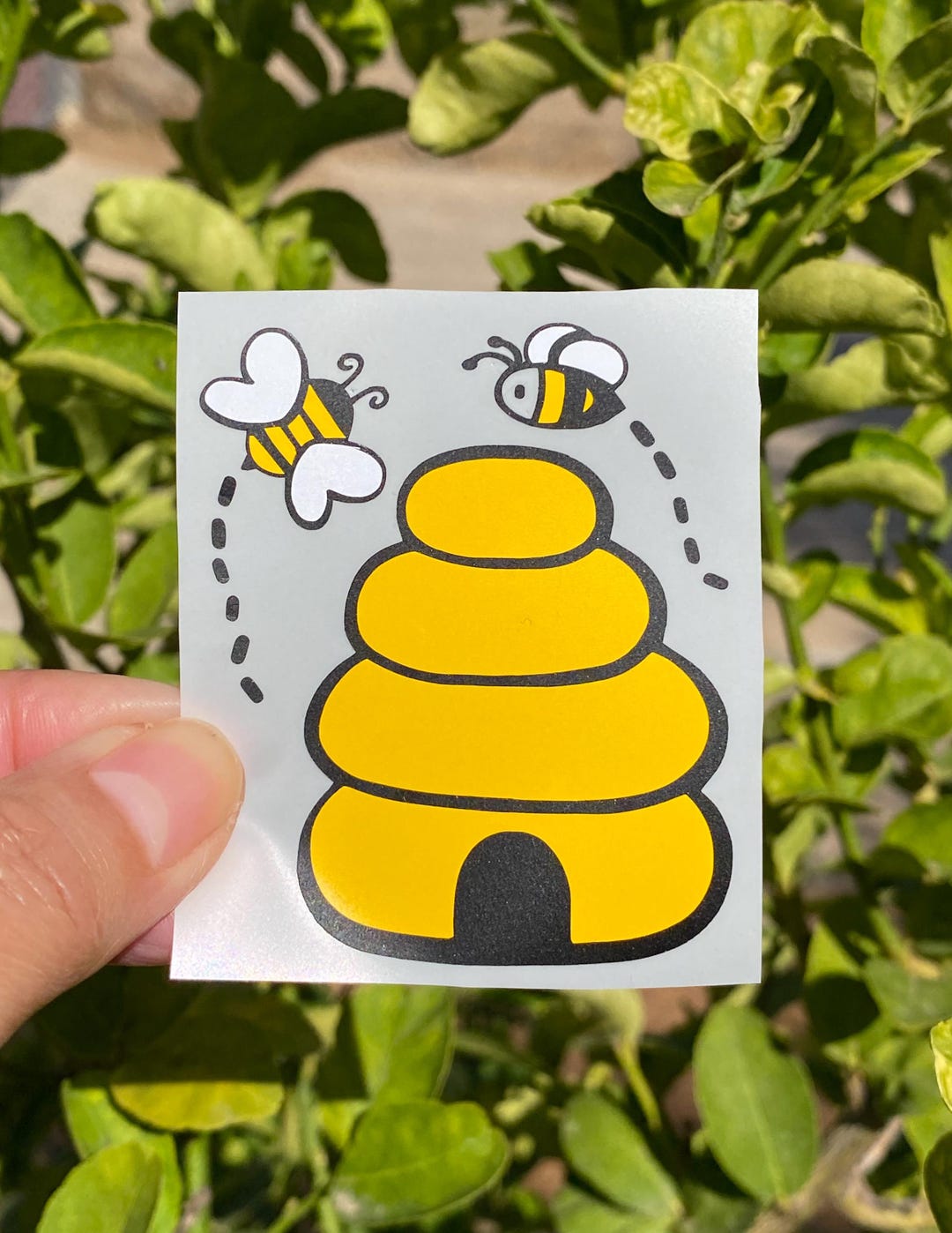 Honeycomb and Bees Mug Car Decal, Bee Hive and Bees Decals, Bee ...