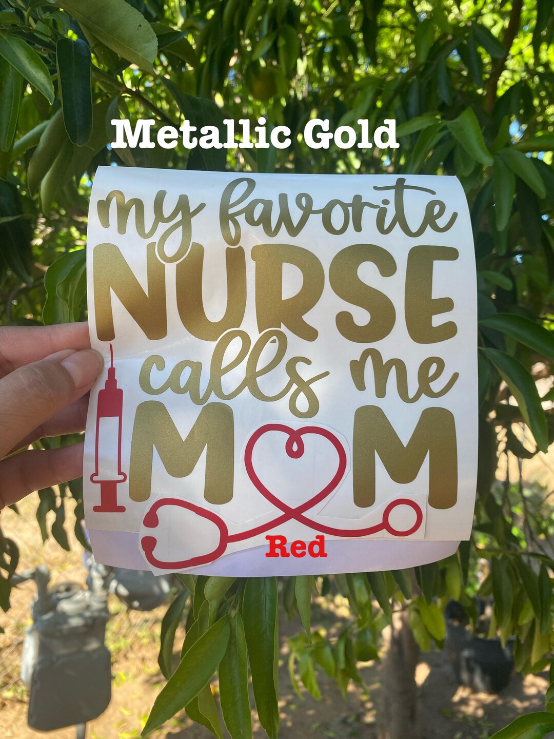 My Favorite Nurse Calls Me Mom Vinyl Decal, Rn Decal, Register Nurse ...