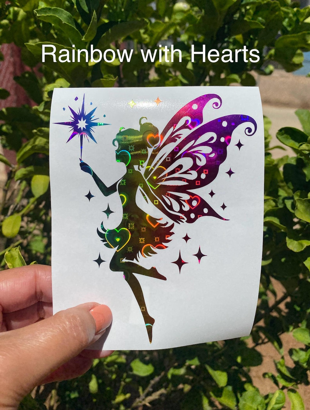 Celestial Fairy Holographic Car Decal, Stars and Moon Sticker - Etsy