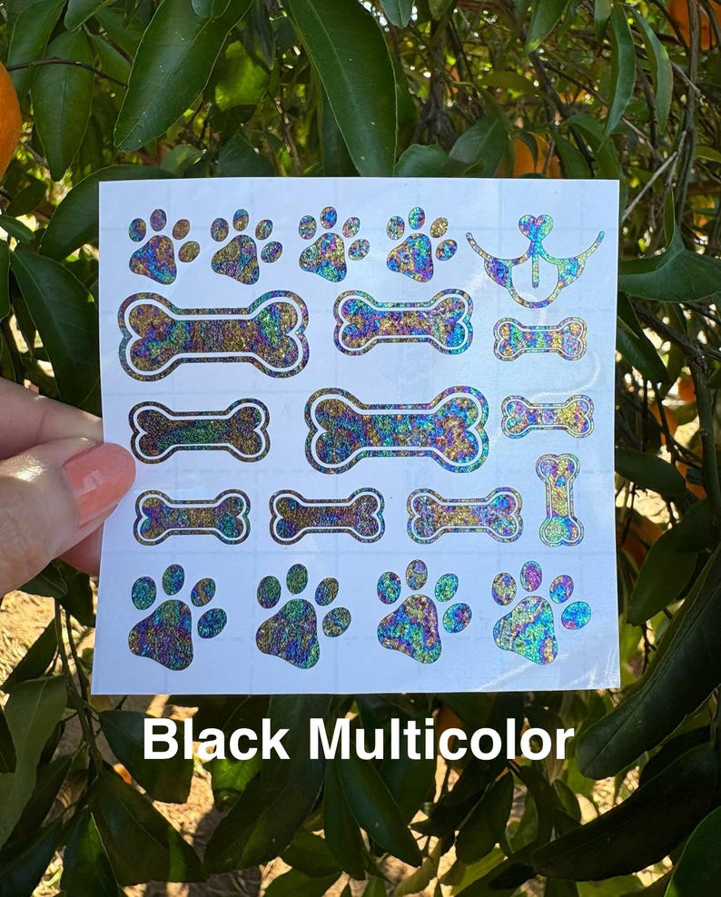 Paw Prints Bones Dog Vinyl Decal, Dog Mom Dad Set of Stickers, - Etsy
