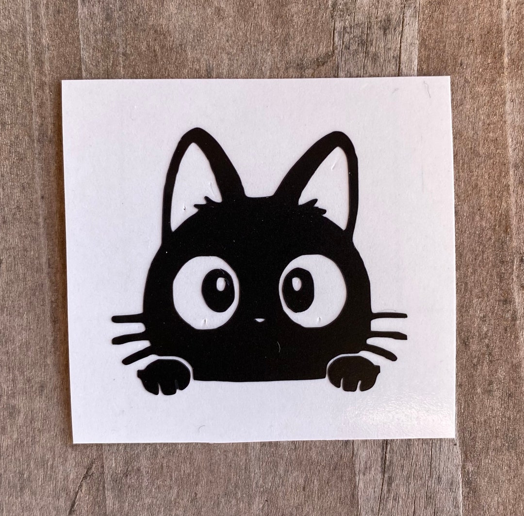 Small Peeking Cat Vinyl Decal, Tiny Cat Car Decal, Super Tiny Cat Decal ...