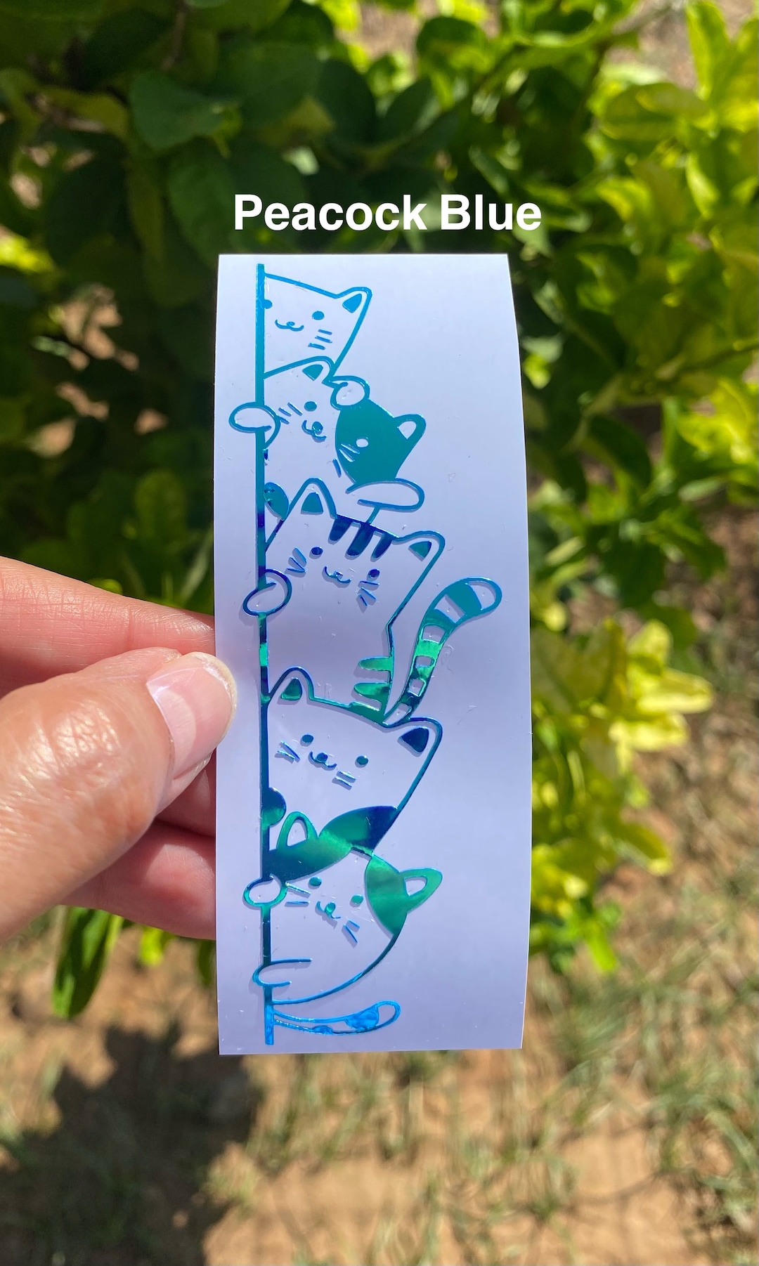 Cat Peaking Decal, Multiple Cats Peaking Sticker, Cute Cat Decal, Cats ...