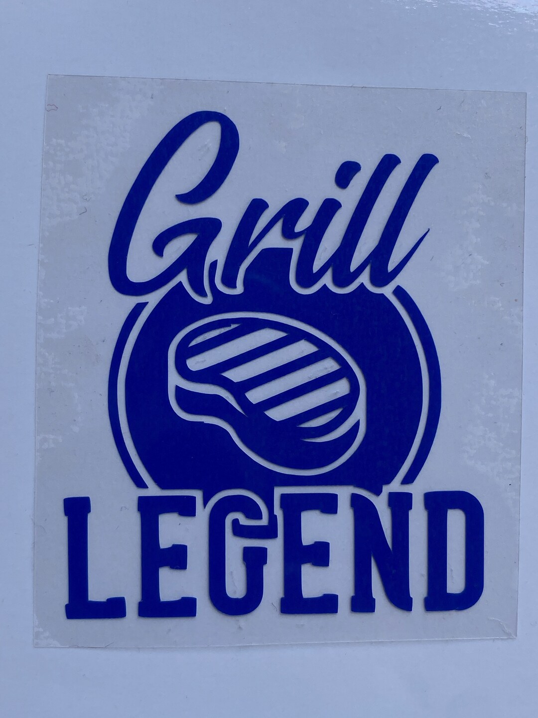 DIY Grill Legend HTV Vinyl Decal, Iron on Grill Decal, Apron Decal ...