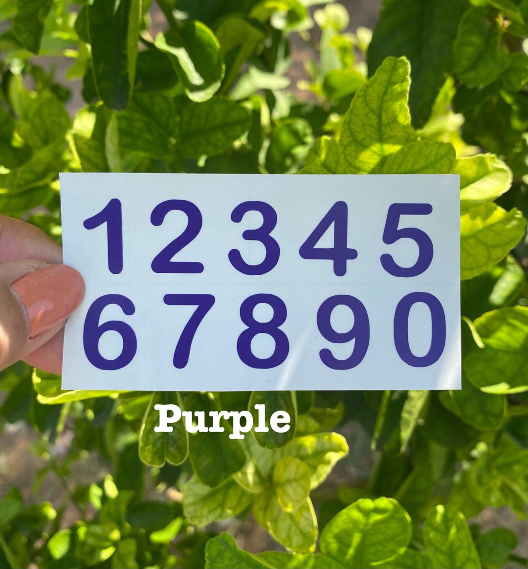 Personalized Vinyl Mailbox Address Number Stickers , cost is for up to ...