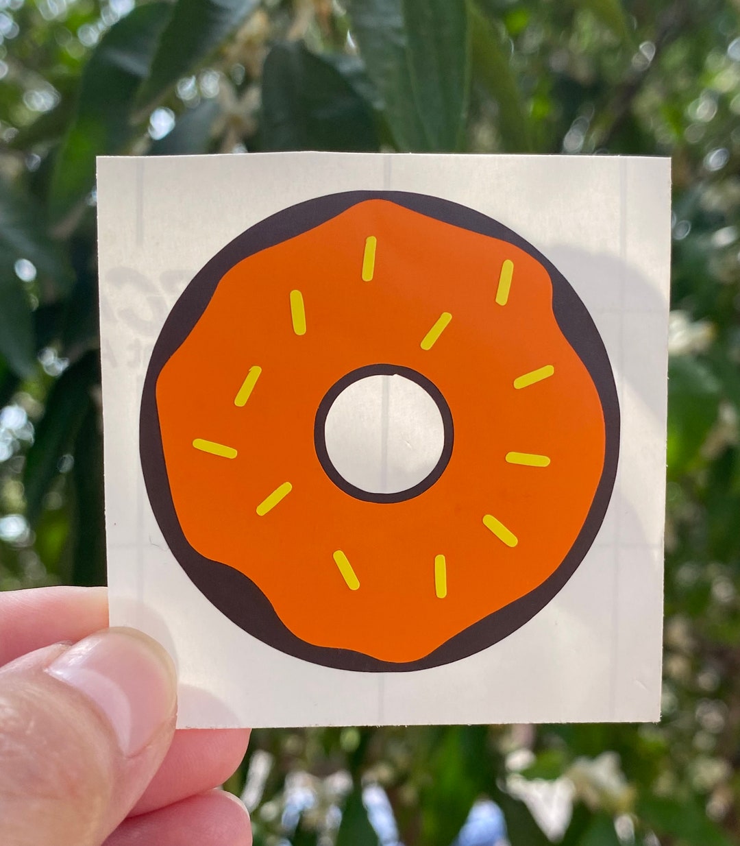Donut Vinyl Decal, Cute Donut Sticker, - Etsy