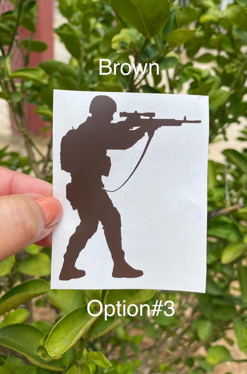 Army Soldiers Car/truck Vinyl Decal, Military, Patriot, Armed Forces ...