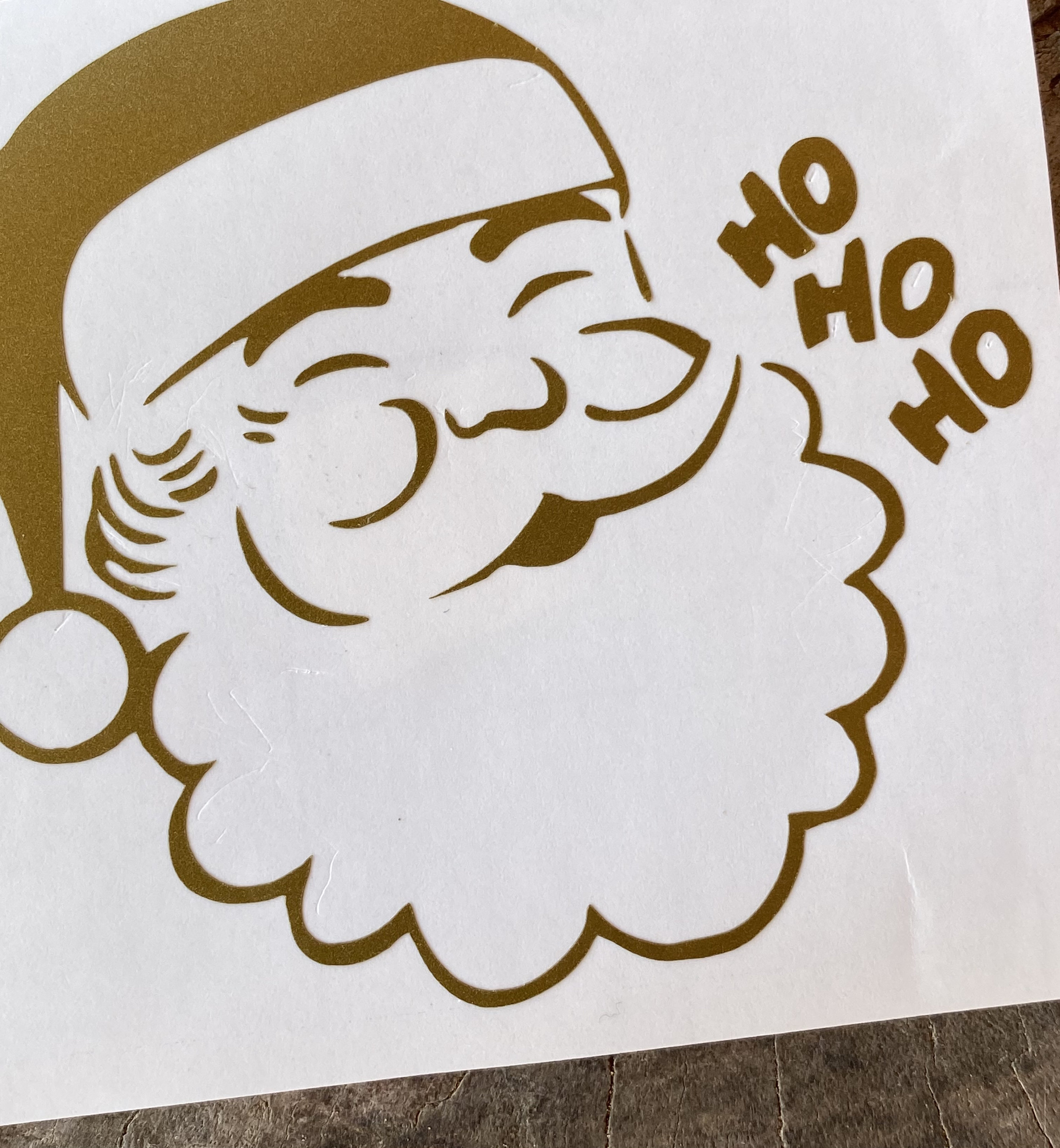 Christmas Decal Santa Clause Vinyl Decal Hohoho Decal - Etsy