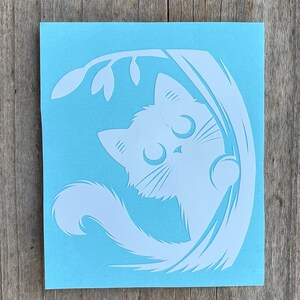 Cat Peeking Vinyl Car Decal/peeking Kitty/cute Peeking Cat/car Window ...