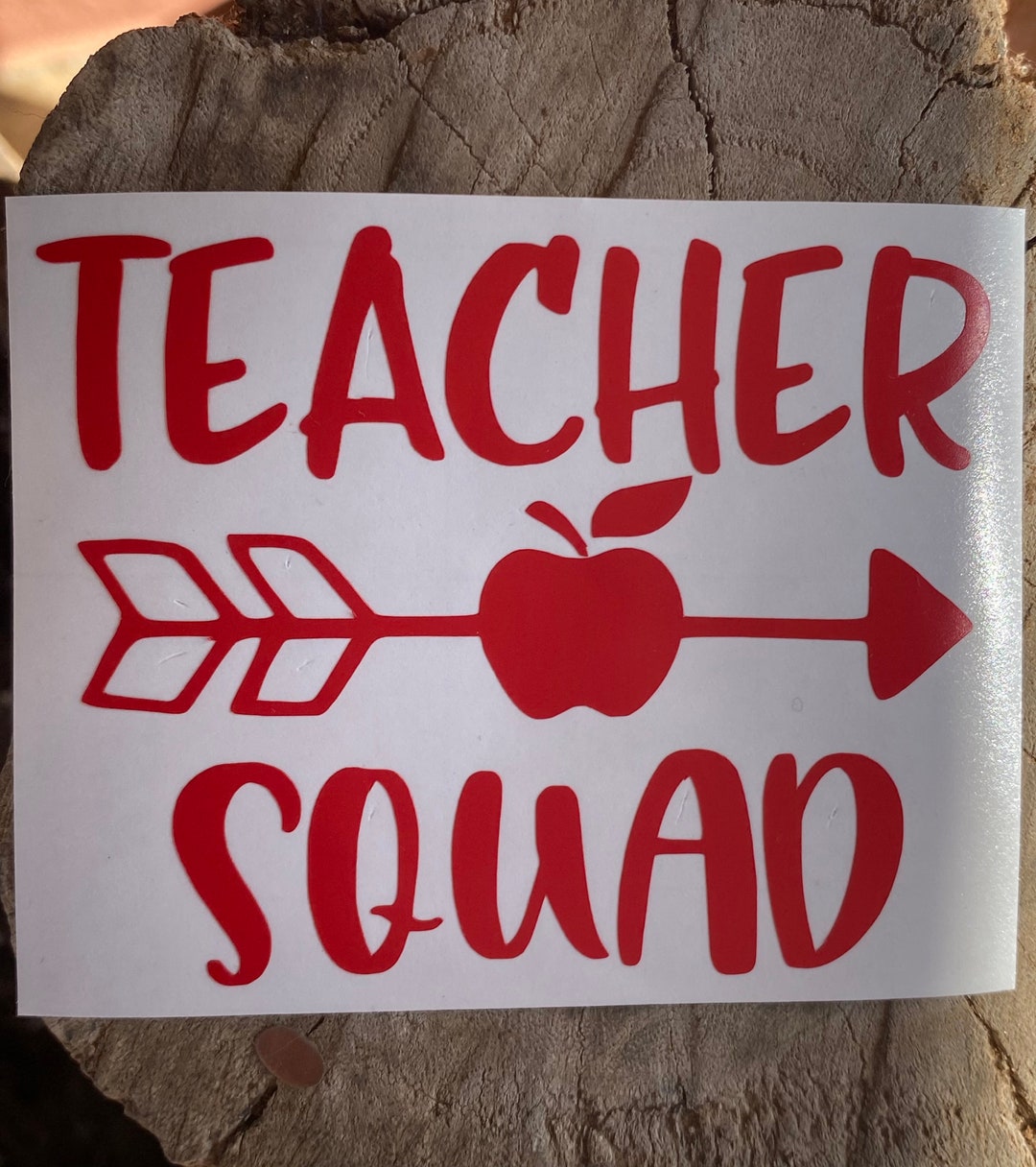 Teacher Squad Decal, Teacher Sticker, Educator Sticker, Educator Decal ...
