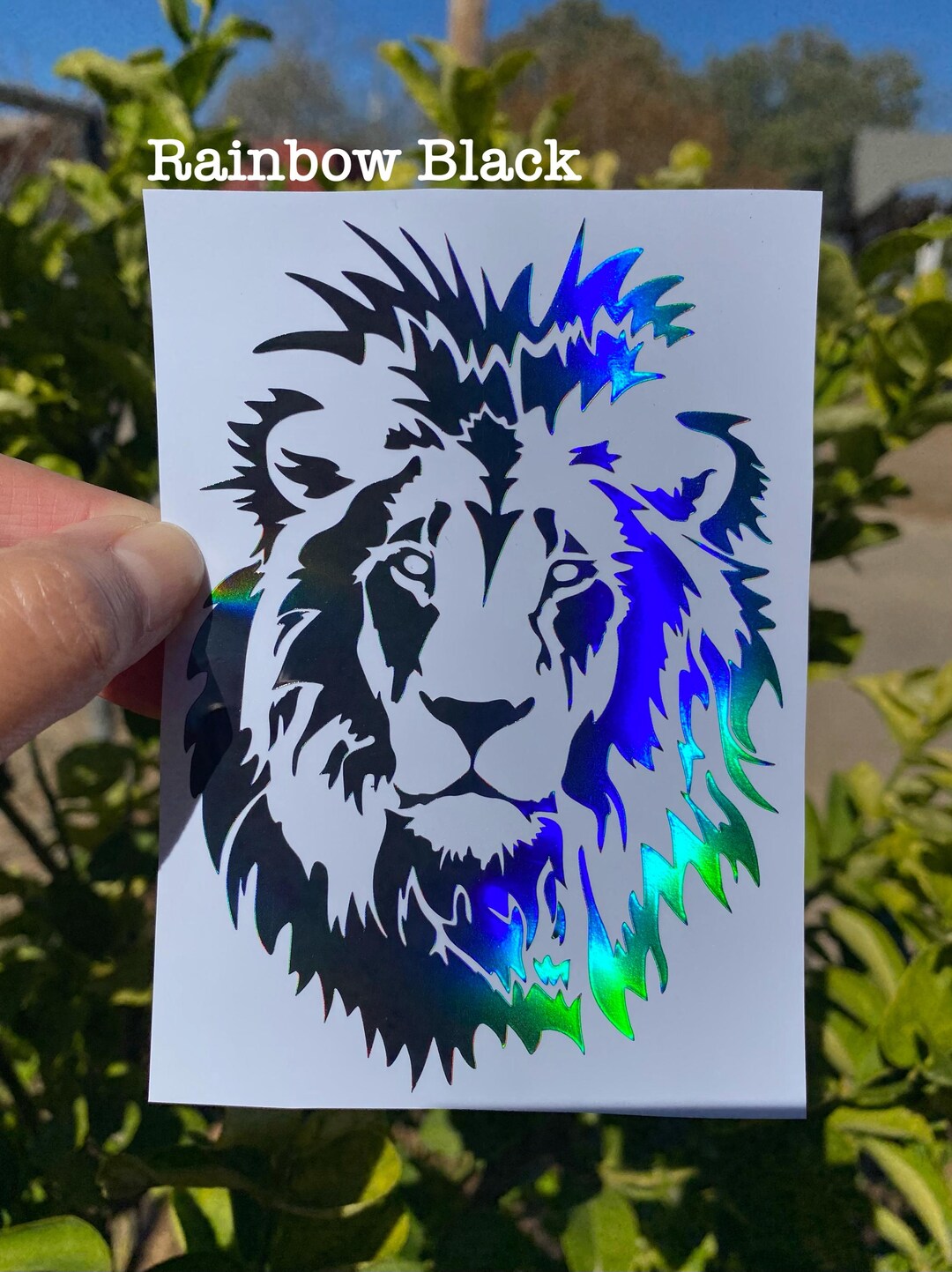 Lion Head Car Truck Window Decal, Jungle Animals, Safari Decal, Wild ...