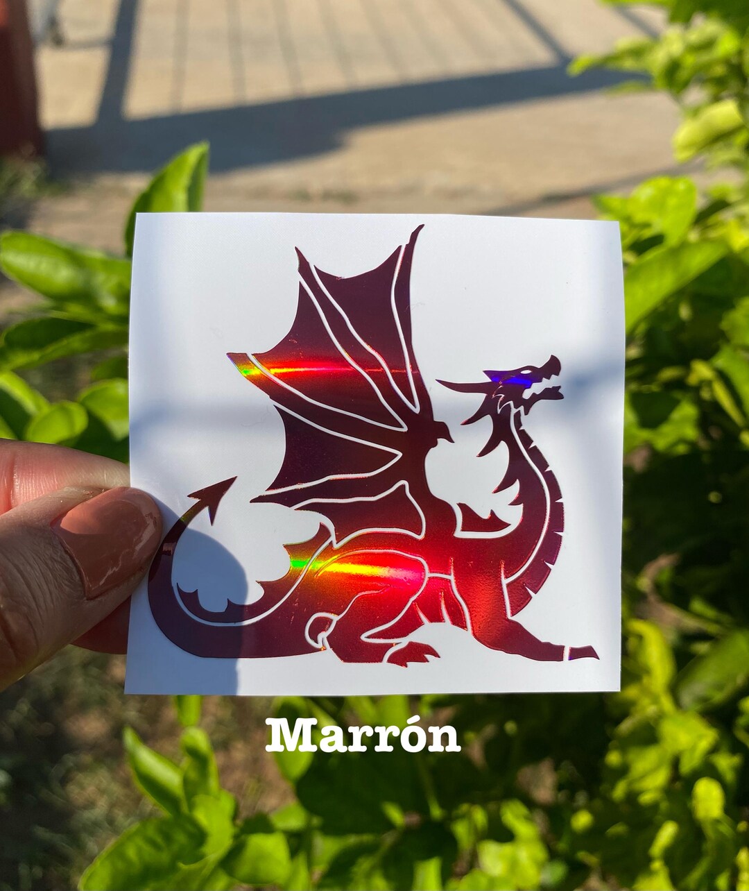 Angry Dragon Holographic Vinyl Car Decal, Mystic Creatures Decals ...