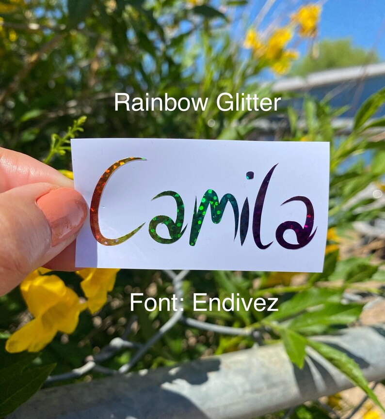 Handwritten Font Name Decal, Script School Supplies Label, Personalized ...