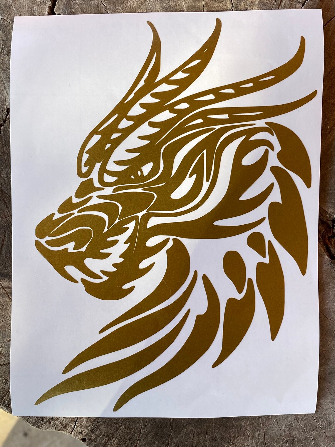 Dragon Vinyl Car Decal Dragon Head Decal Angry Dragon - Etsy