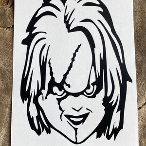 Chucky Vinyl Decal, Chucky Sticker, Chucky Childs Play Movie Window ...