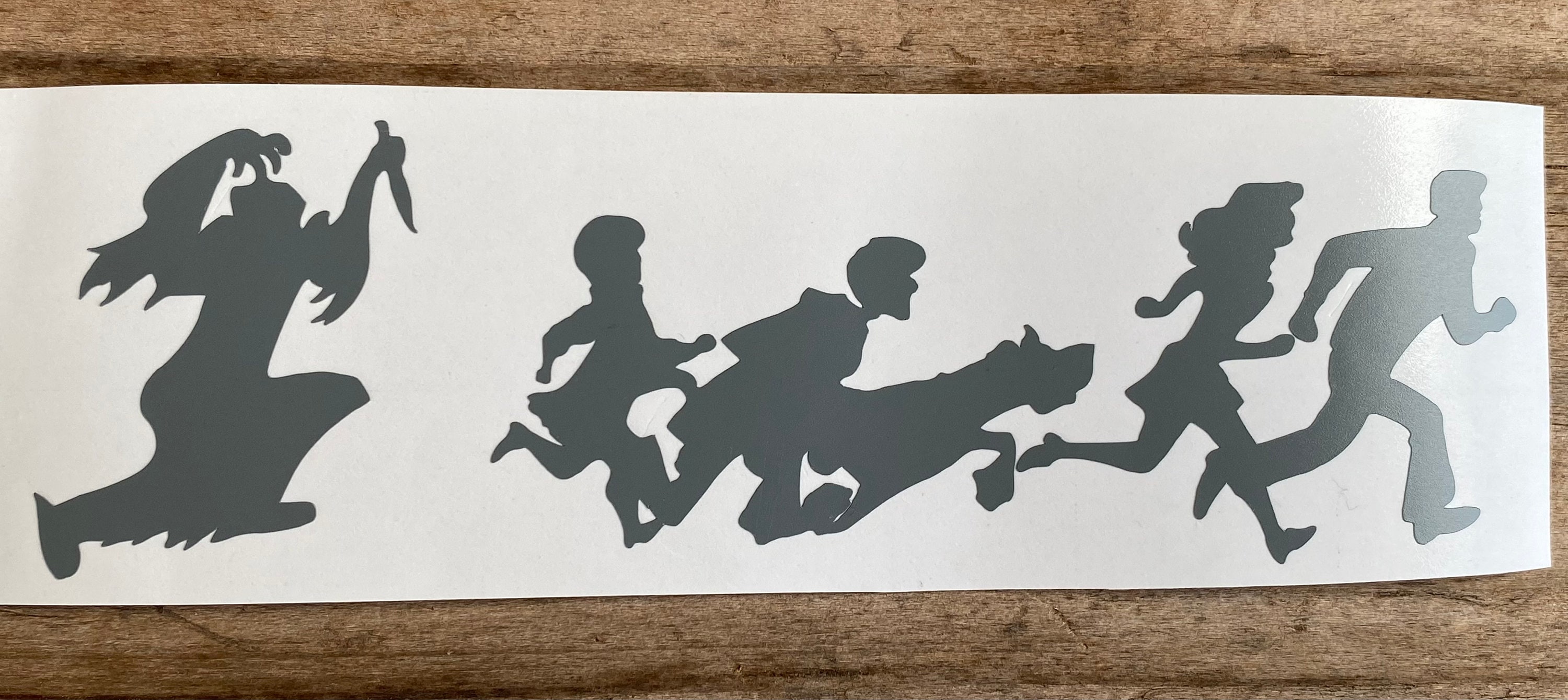 Scooby Doo and the Gang Running Silhouette Car Decal the Gang - Etsy