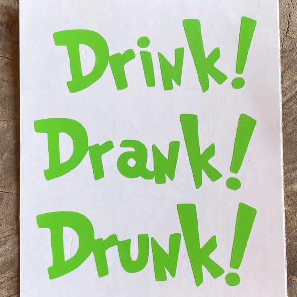 Drink Drank Drunk - Etsy