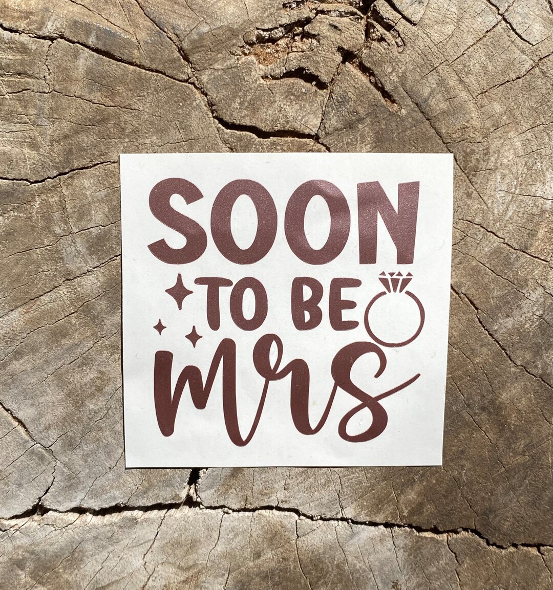 Soon to Be Mrs Vinyl Decal, Bride Decal, Wedding Decal, Wedding Party ...