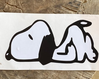 Snoopy Sleeping Wall Decal - Etsy