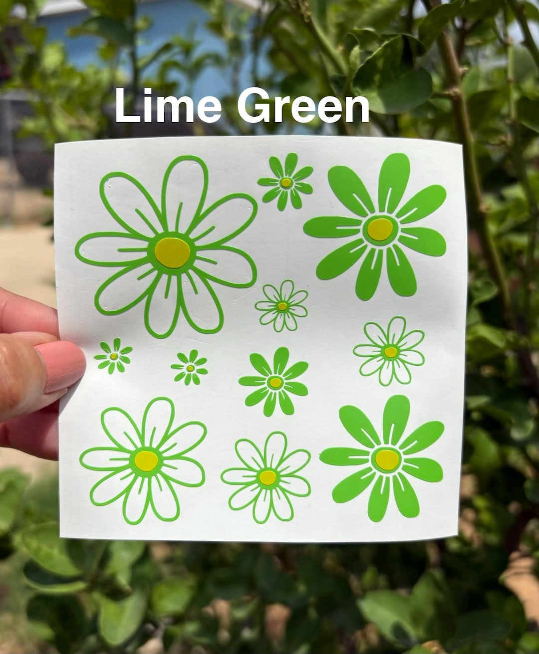 Groovy Daisy Flower Decals, Retro Boho Vinyl Stickers, Tumbler Art - Etsy